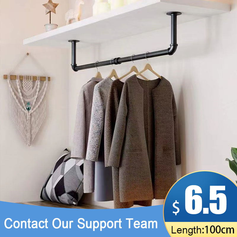 Industrial Pipe Wall Mounted Garment Rack - Changzhou Senye Hardware ...